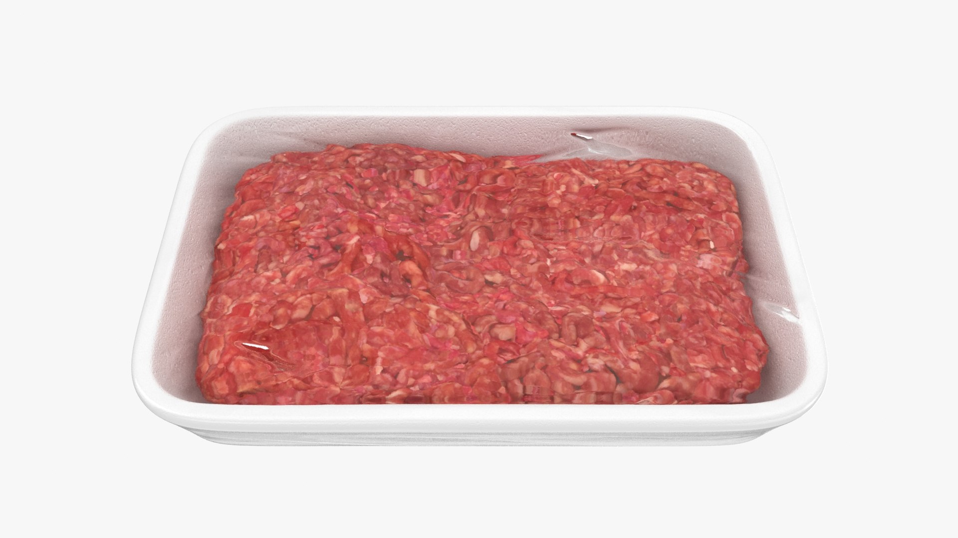 Wrapped Food Tray with Ground Meat 3D - TurboSquid 1980348