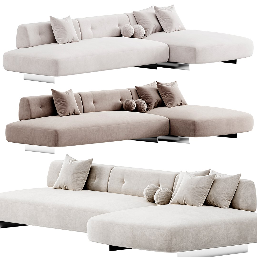 Sand Sofa By Lago 3D - TurboSquid 2244676