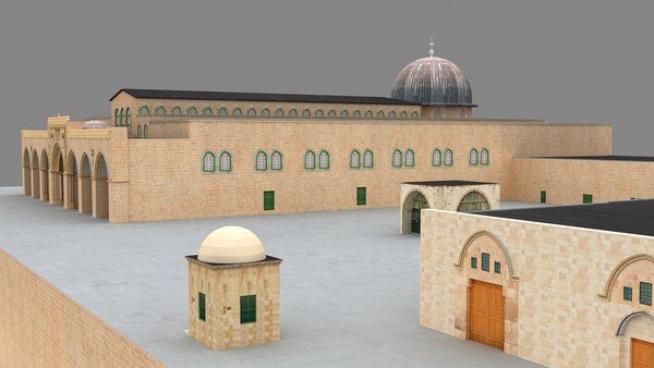 modelo 3d Mezquita Masjid Al Aqsa Qibli - TurboSquid 2238198