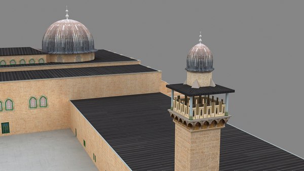 modelo 3d Mezquita Masjid Al Aqsa Qibli - TurboSquid 2238198
