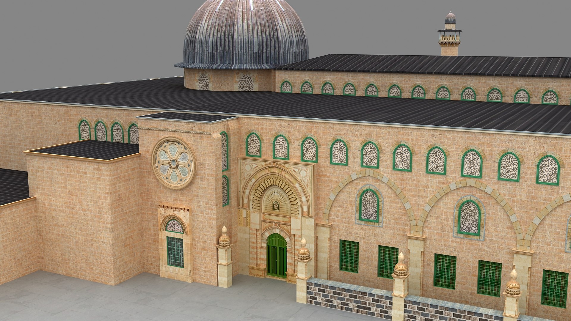 3D Model Masjid Al Aqsa Qibli Mosque - TurboSquid 2238198