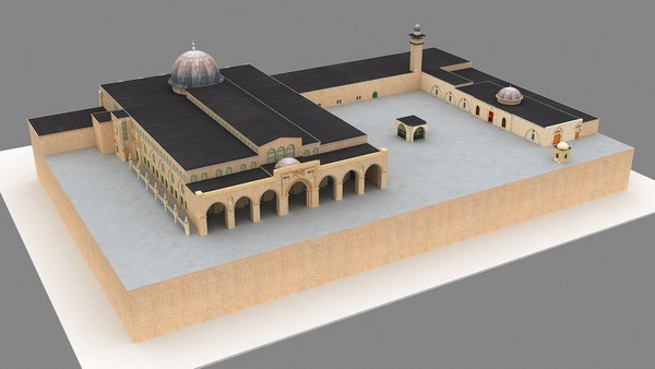 modelo 3d Mezquita Masjid Al Aqsa Qibli - TurboSquid 2238198