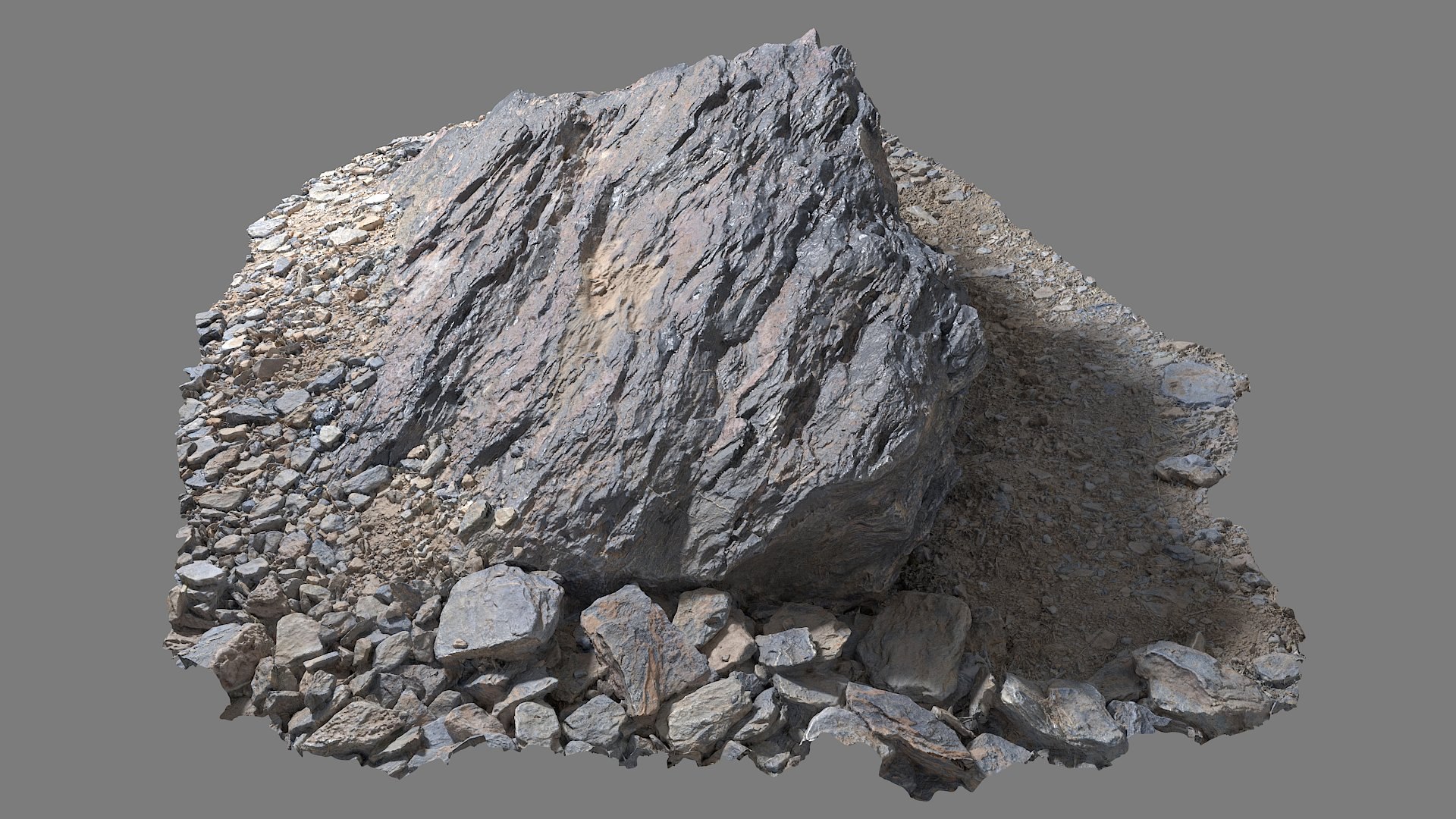3D Model Assembly Ground Rock 38 - TurboSquid 2003886