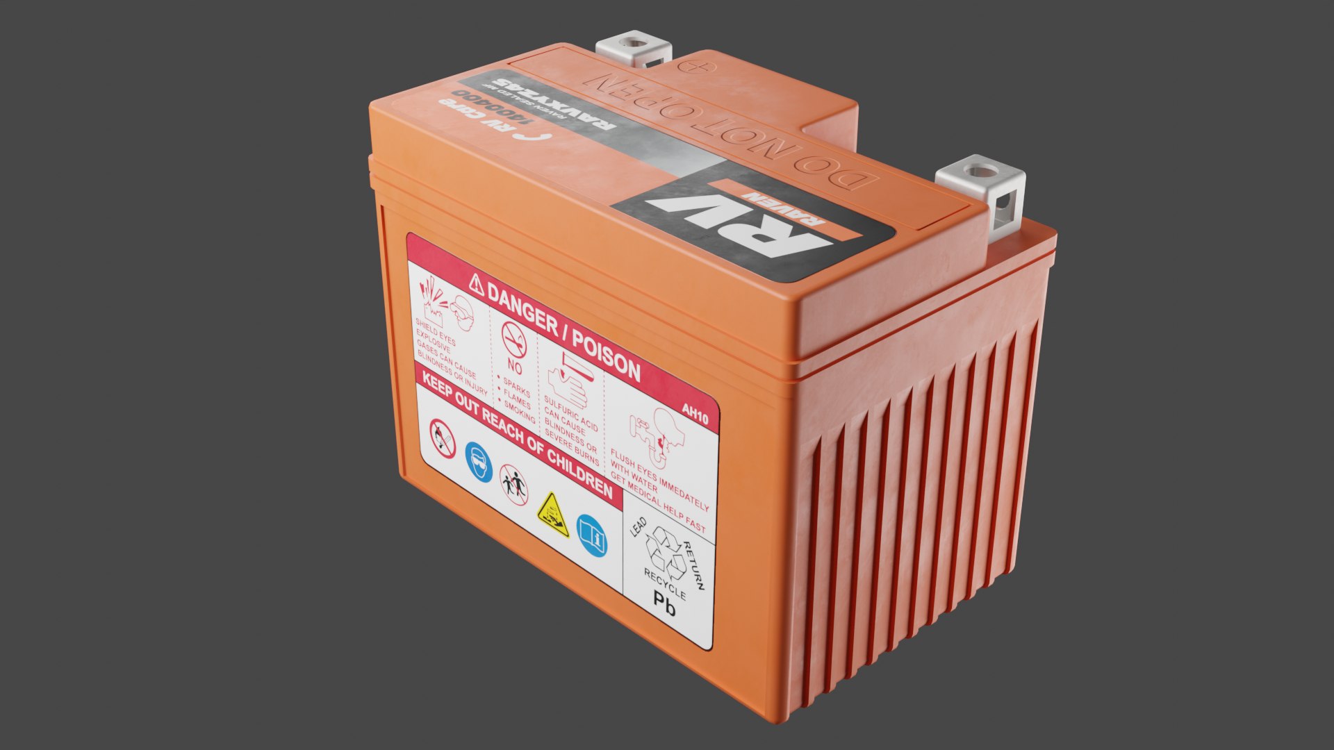 3D Motorcycle Battery Model - TurboSquid 2321609