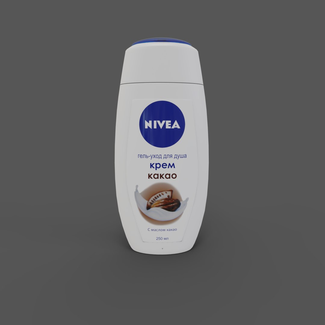Shower Gel Nivea Cream Cacao 250ml Model - TurboSquid 1979533
