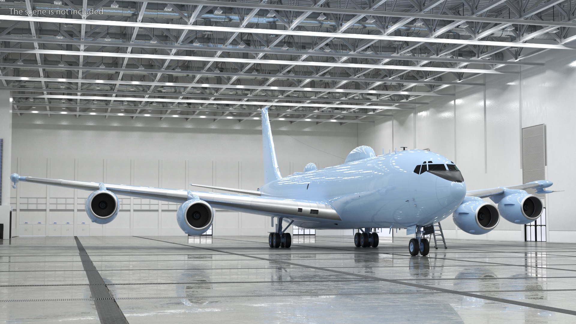 Aircraft Pylon Ladder with Airplane 3D model - TurboSquid 2134043