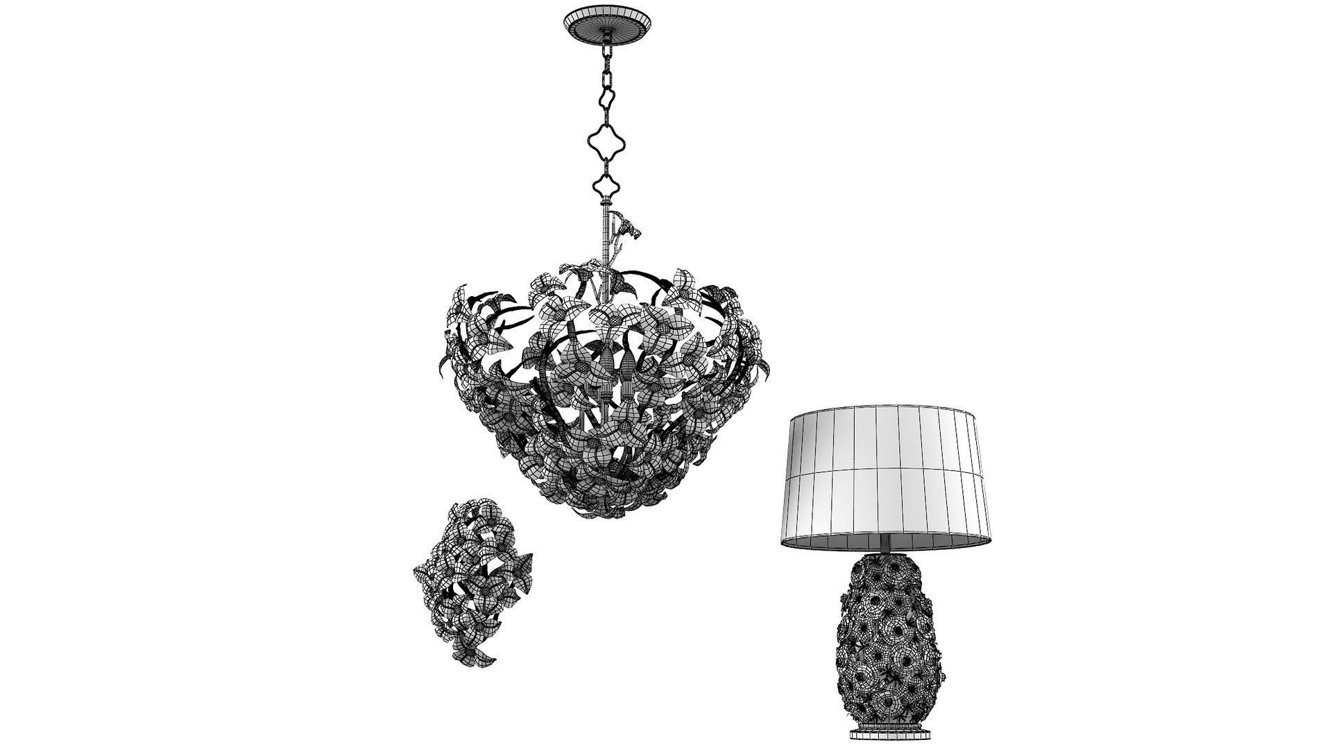 3D cobett lighting lily model - TurboSquid 1587197