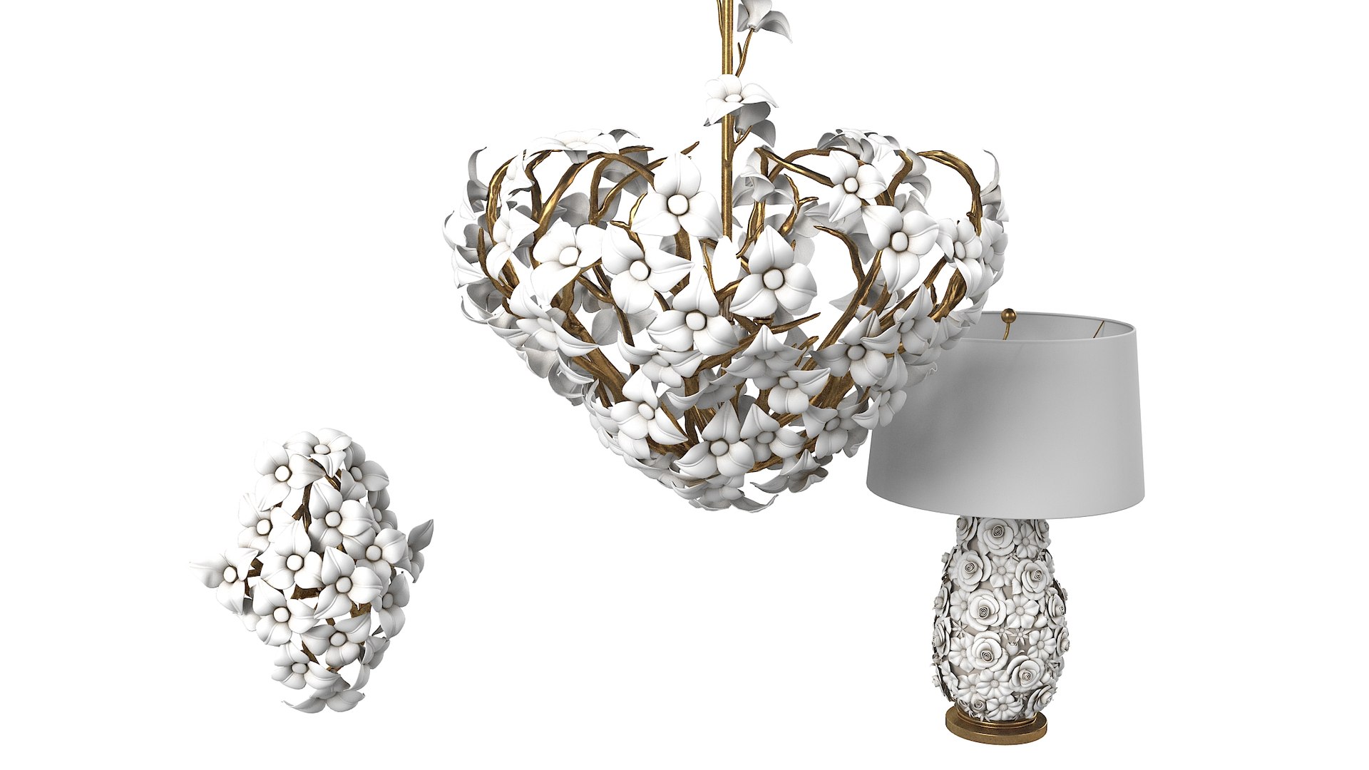 3D cobett lighting lily model - TurboSquid 1587197
