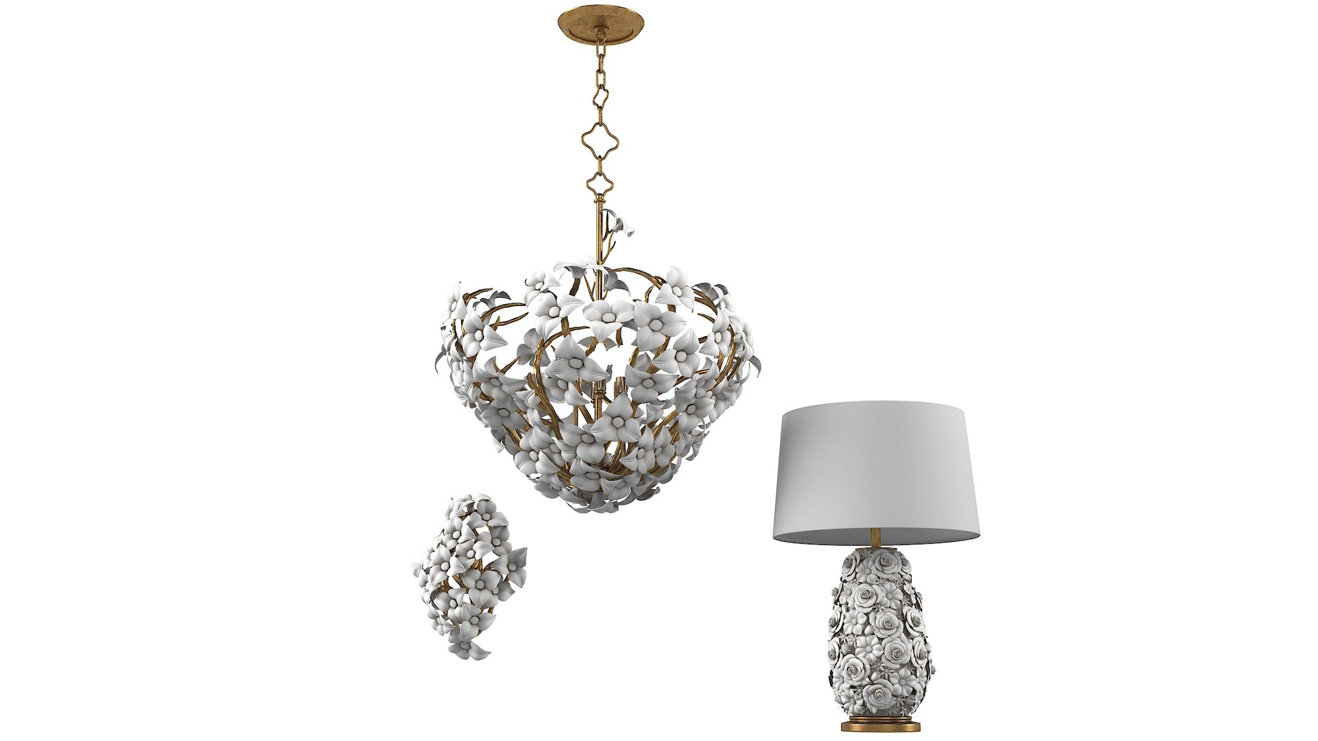 3D cobett lighting lily model - TurboSquid 1587197