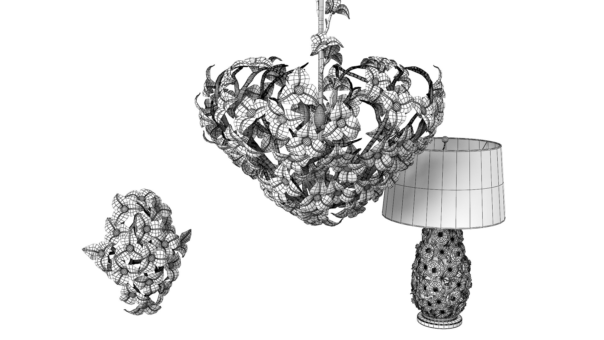 3D cobett lighting lily model - TurboSquid 1587197