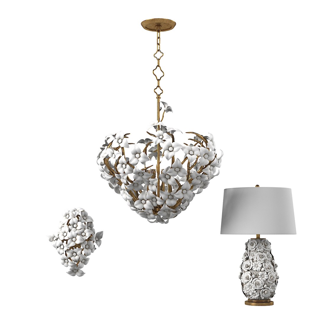 3D cobett lighting lily model - TurboSquid 1587197