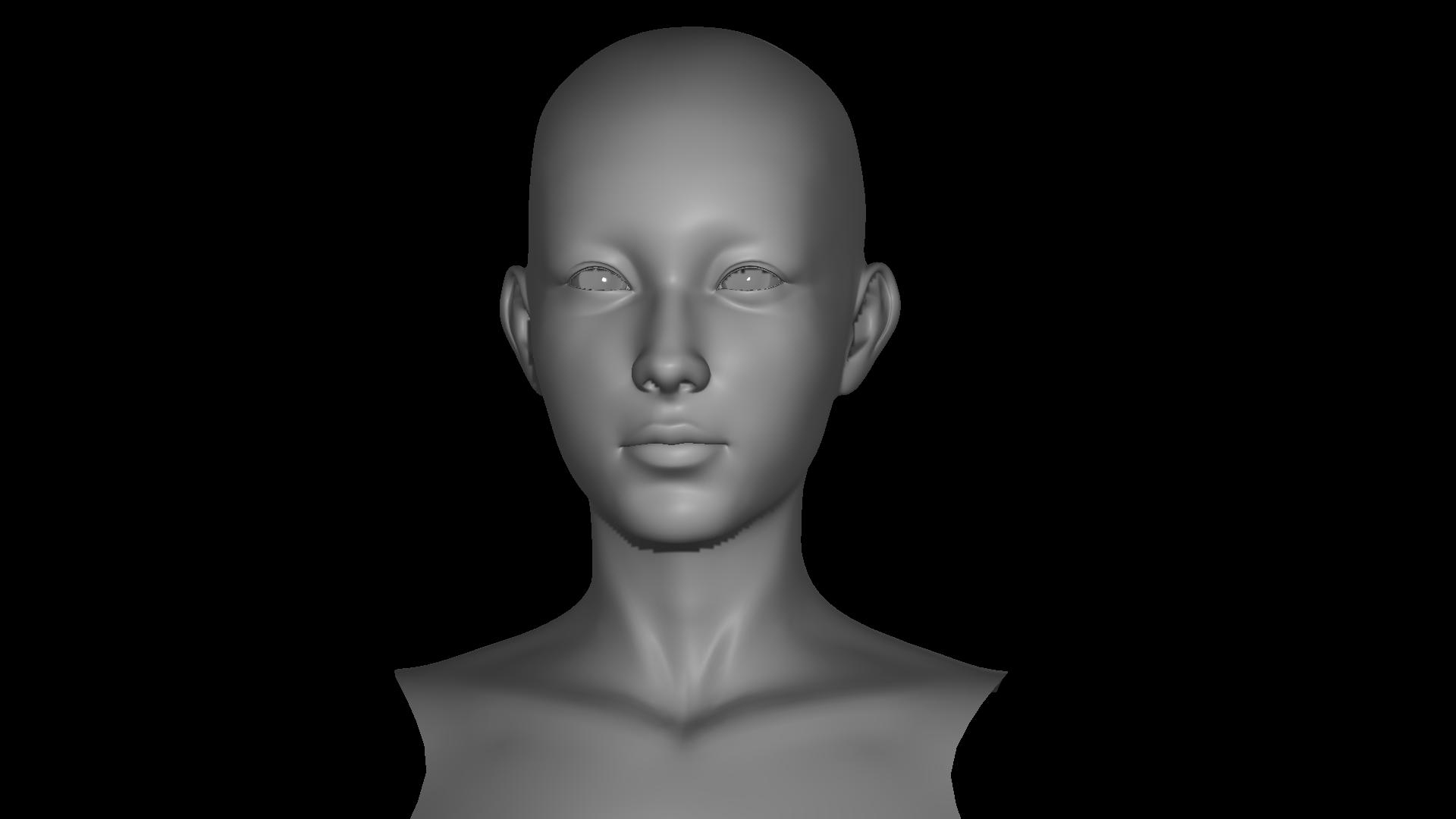 Female Head Rig 3D Model - TurboSquid 1672395