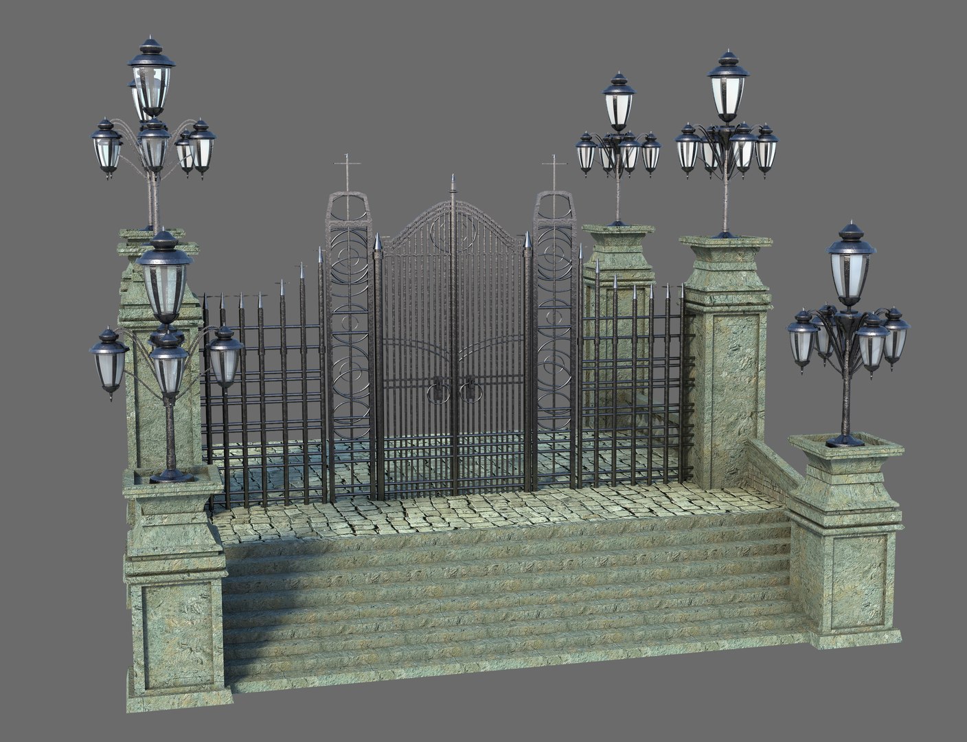 3D Fantasy Gate Classic - TurboSquid 1406815