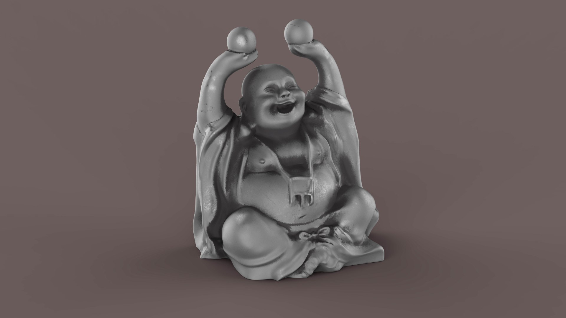 Happy Buddha Statue 3D Model - TurboSquid 1900974