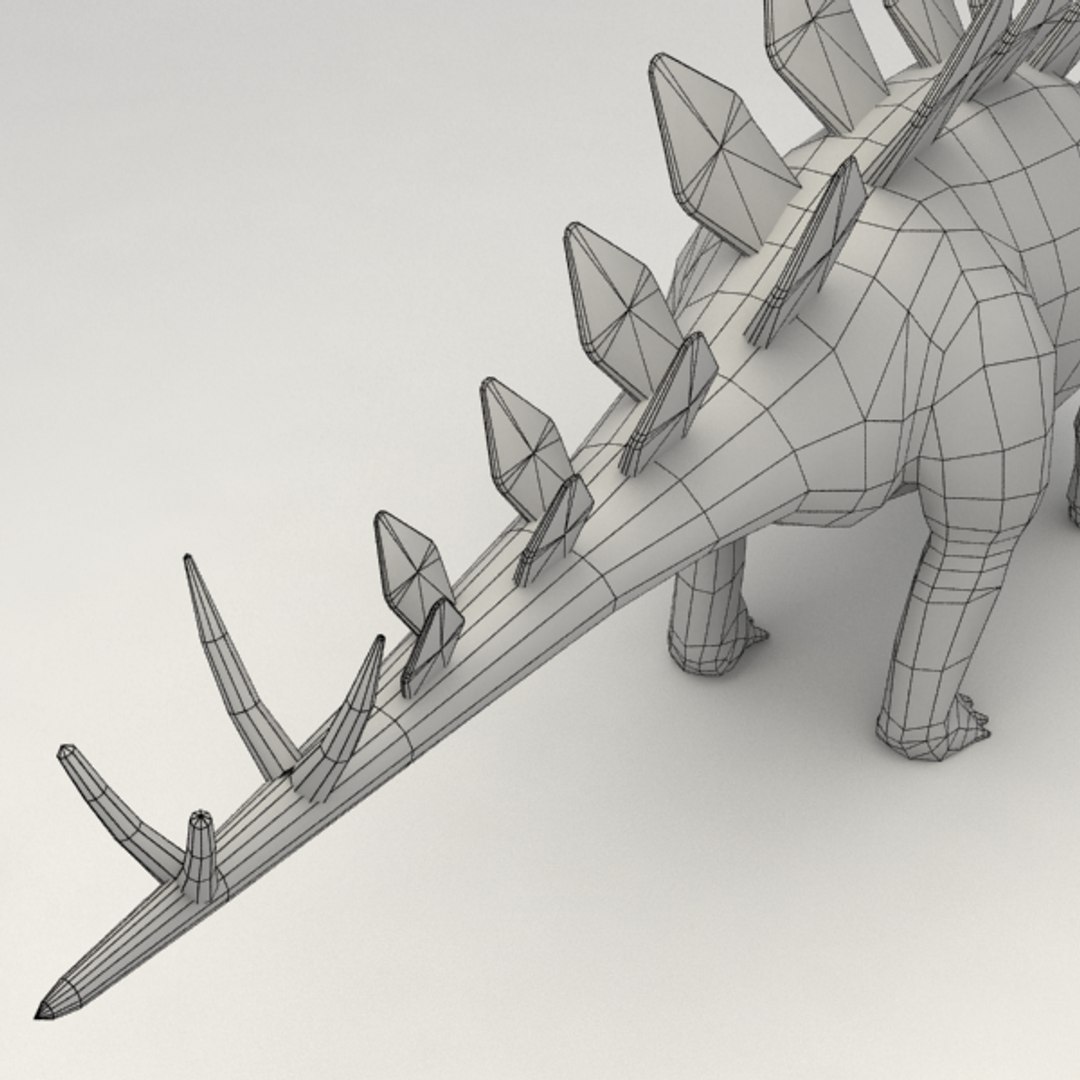 stegosaurus rigged 3d model