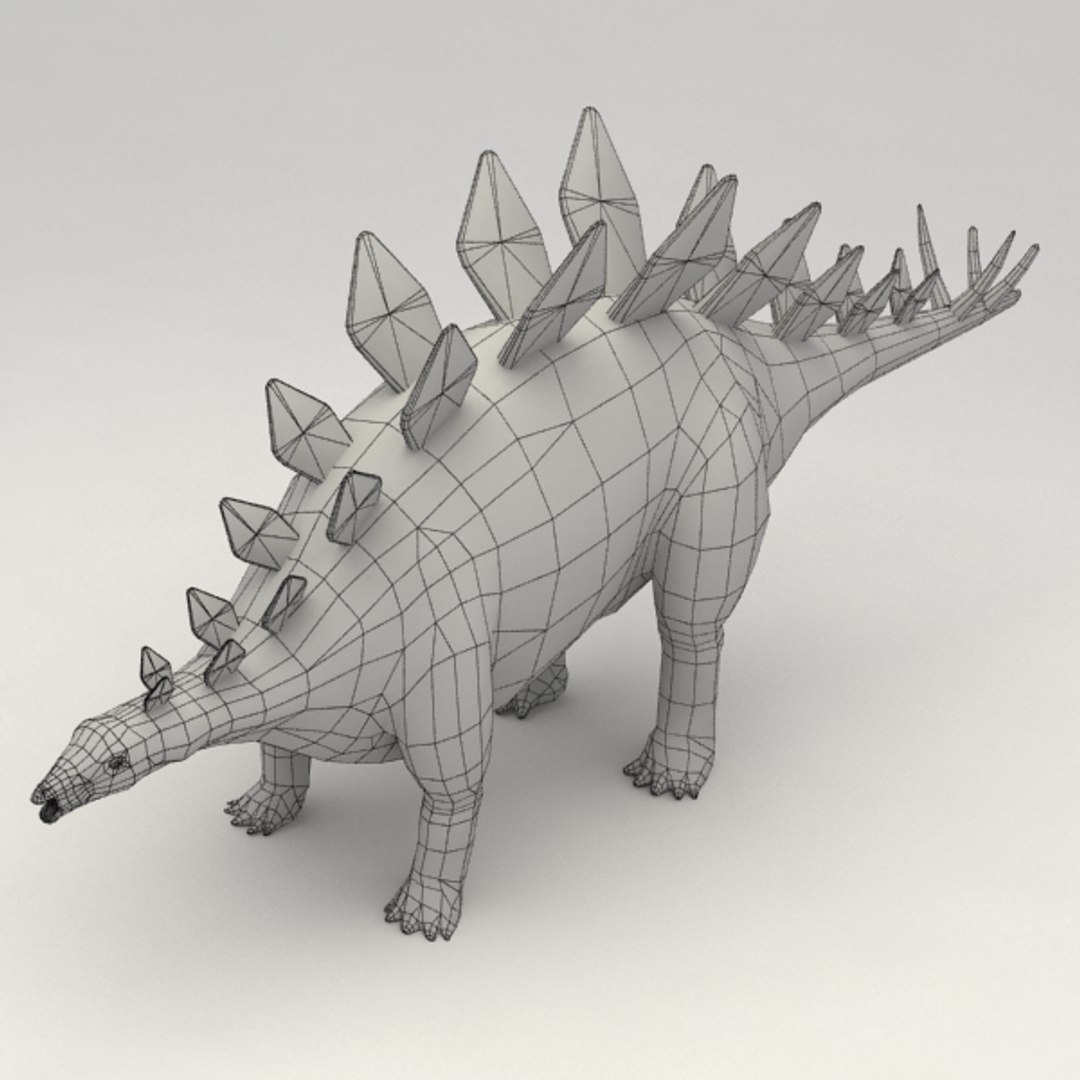 stegosaurus rigged 3d model