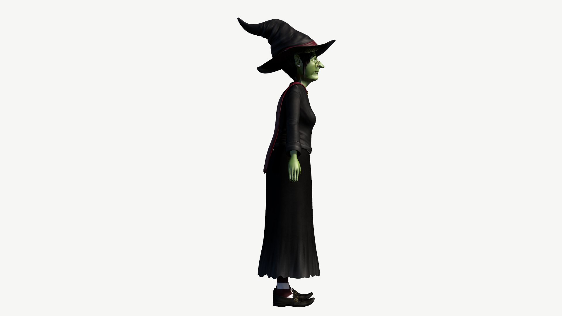 3d Cartoon Witch