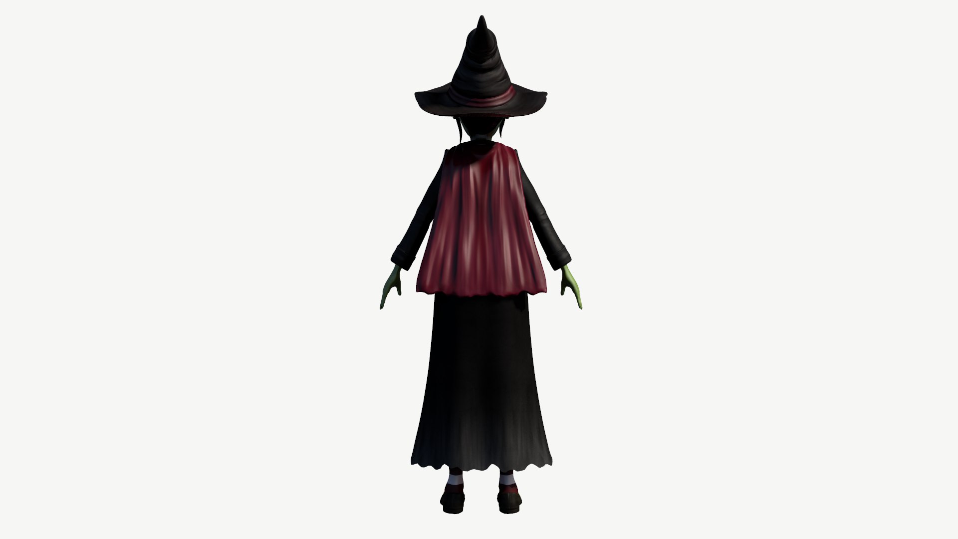 3d Cartoon Witch