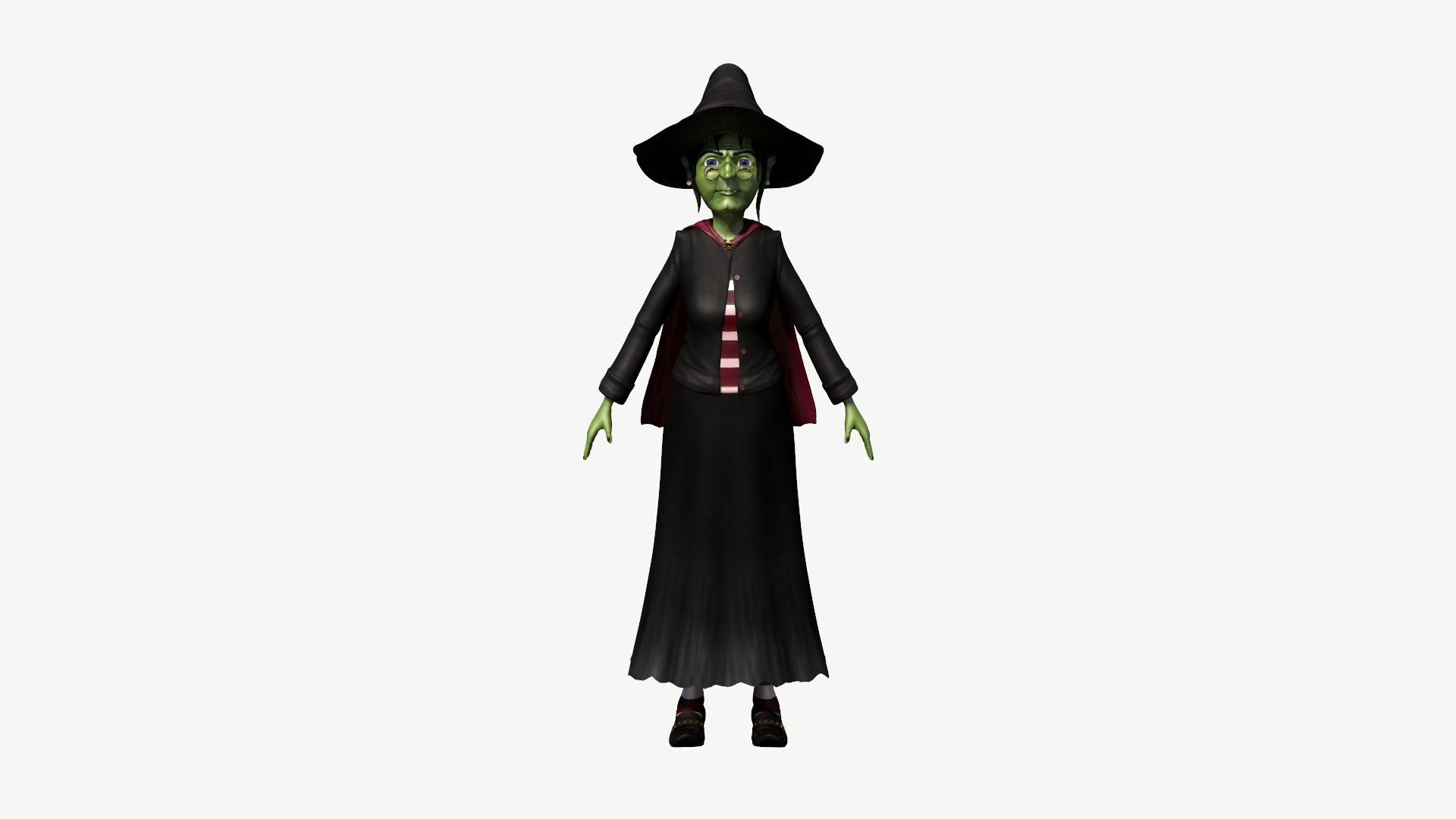 3d Cartoon Witch