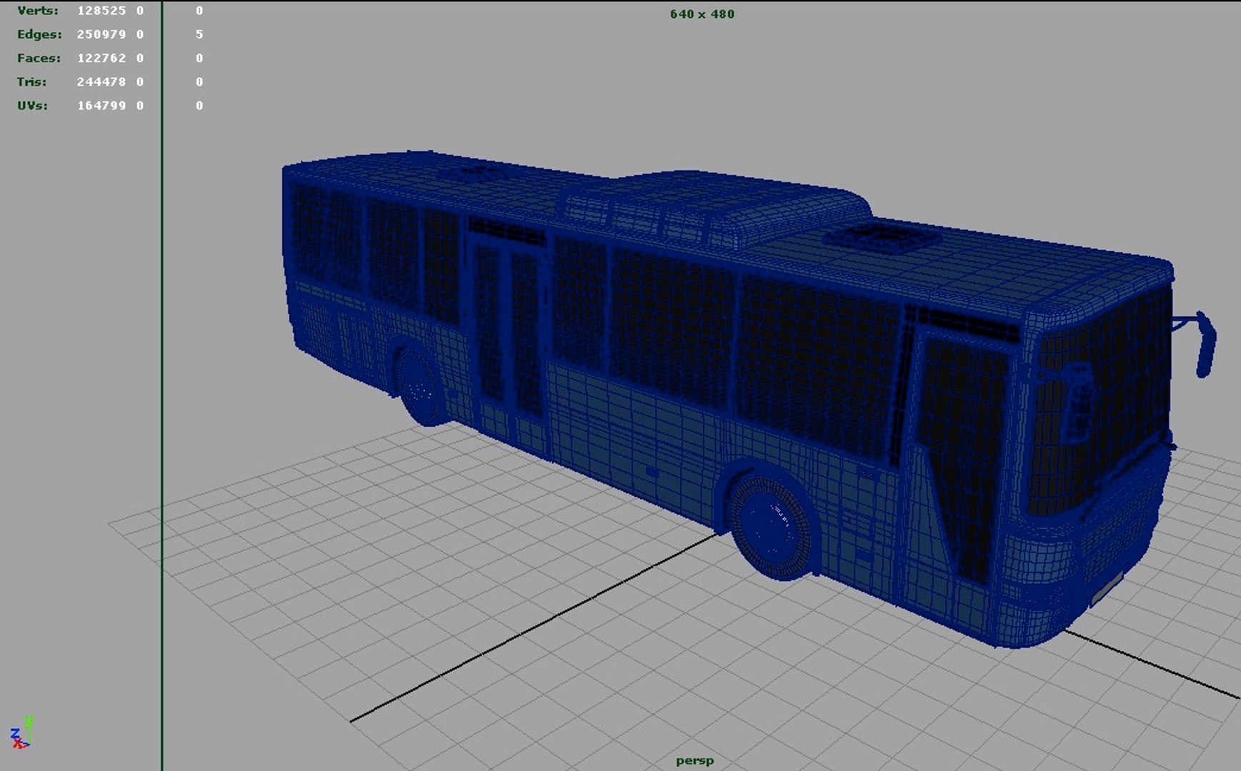 High-detail Bus 3d Model
