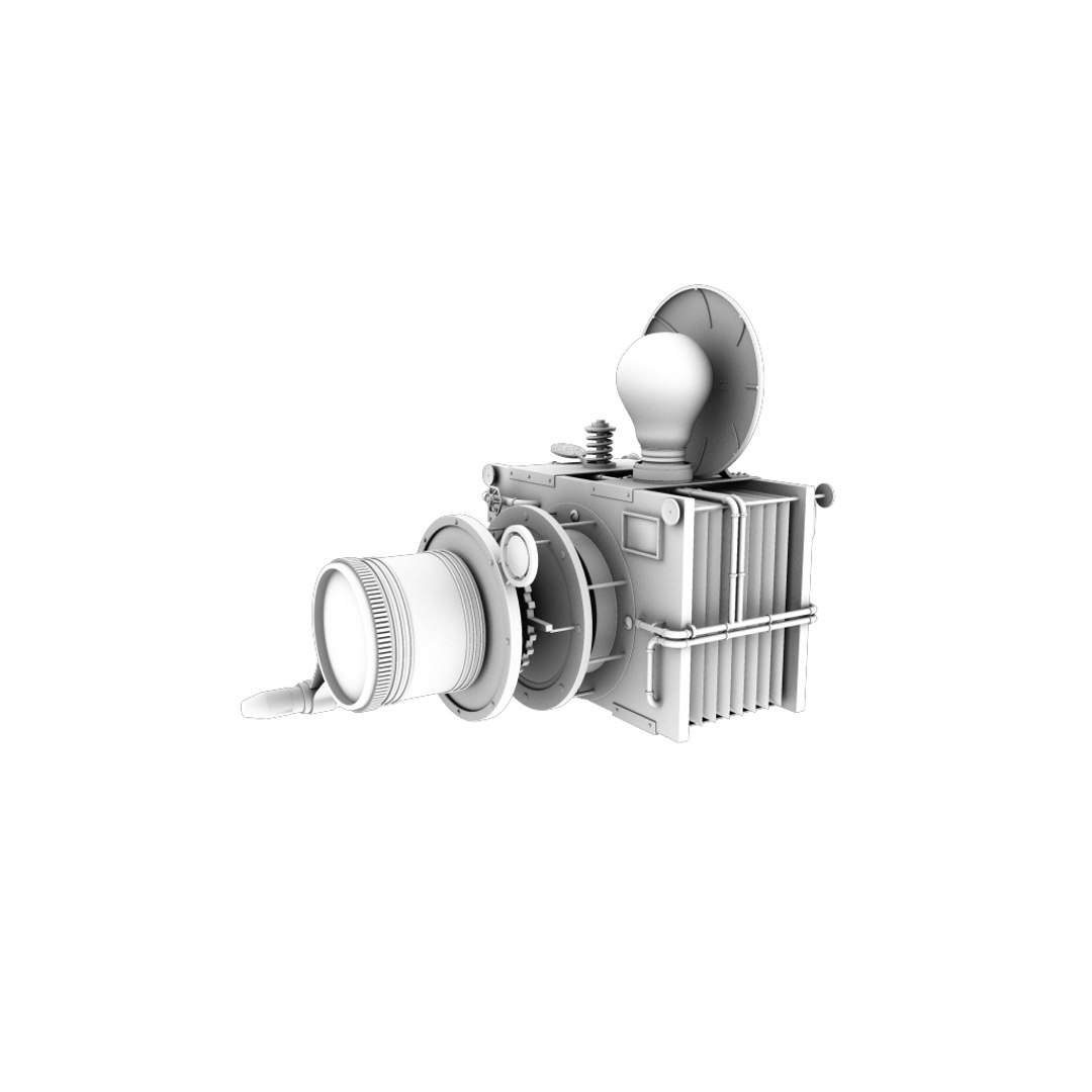 3d Fantasy Camera Steampunk Model