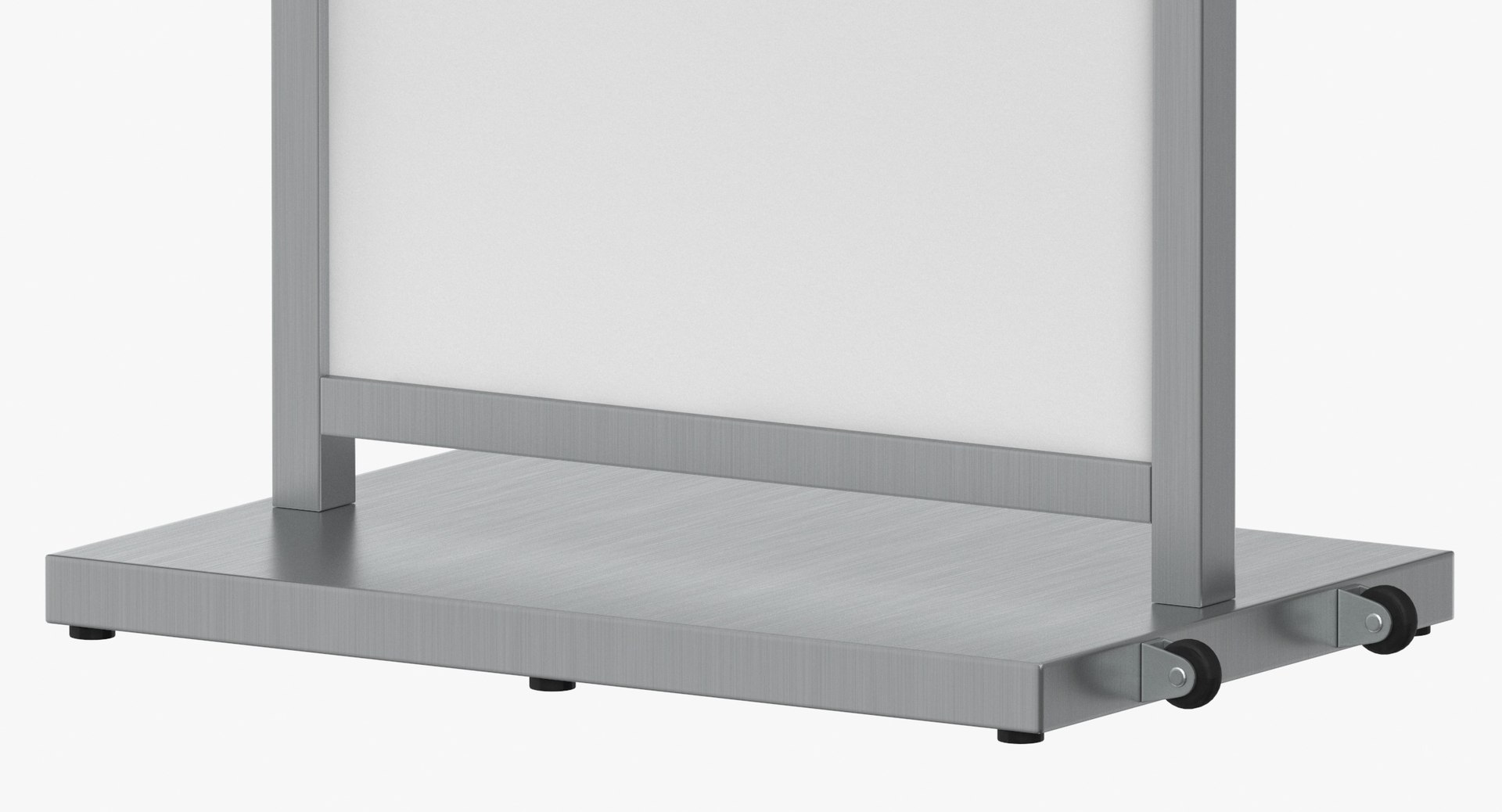 Stand Up Signage 01 Metal Black And White 3D Model - TurboSquid 1952654