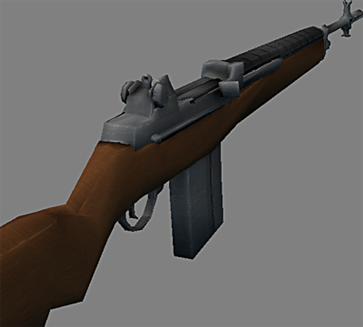 m14 rifle 3d obj