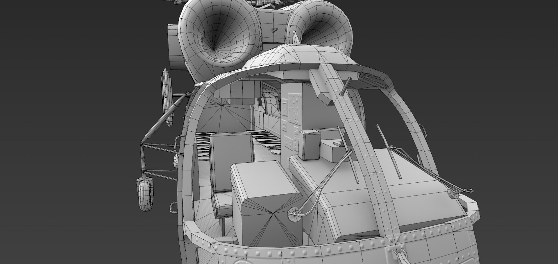 3D Helicopter Chopper Ship - TurboSquid 1478072