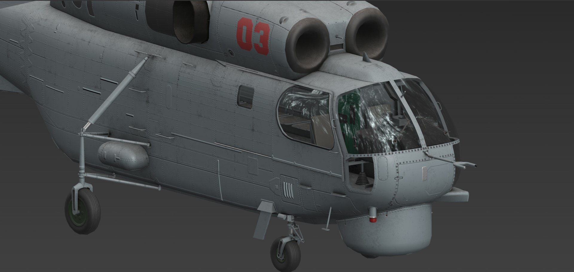 3D Helicopter Chopper Ship - TurboSquid 1478072