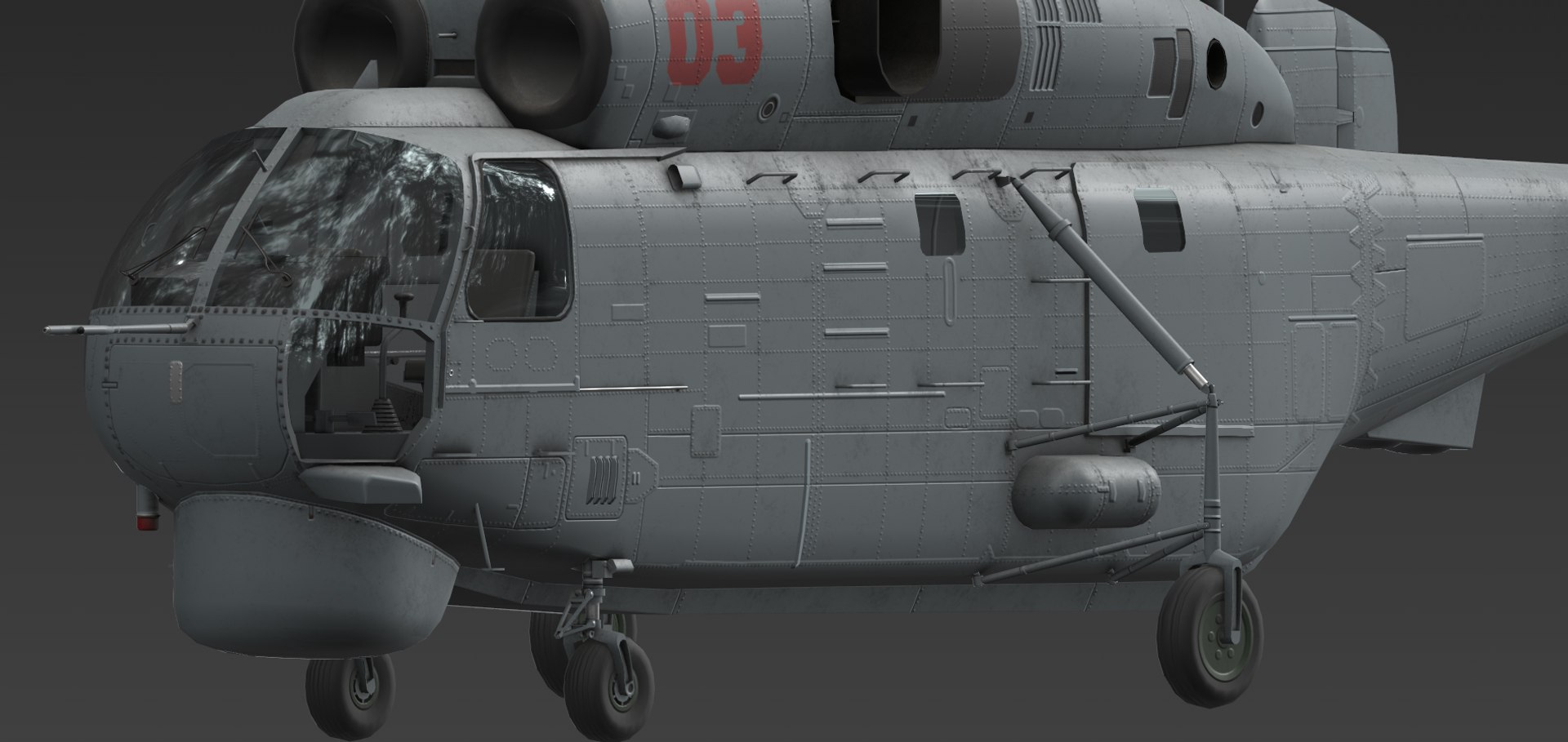 3D Helicopter Chopper Ship - TurboSquid 1478072