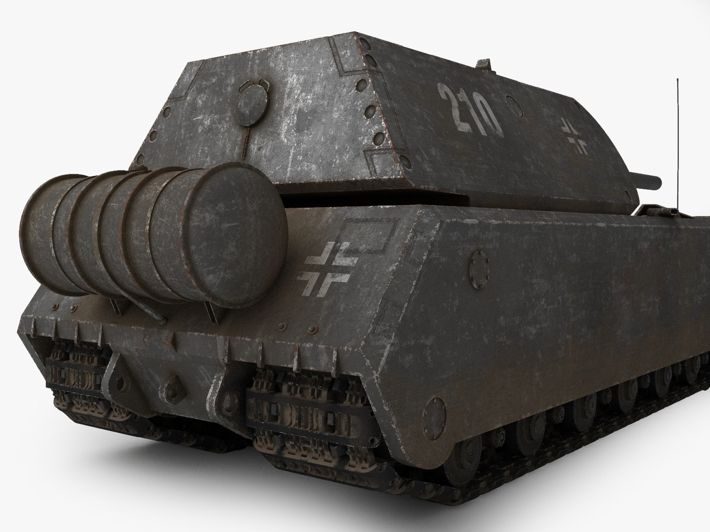 3d Maus German Tank Model