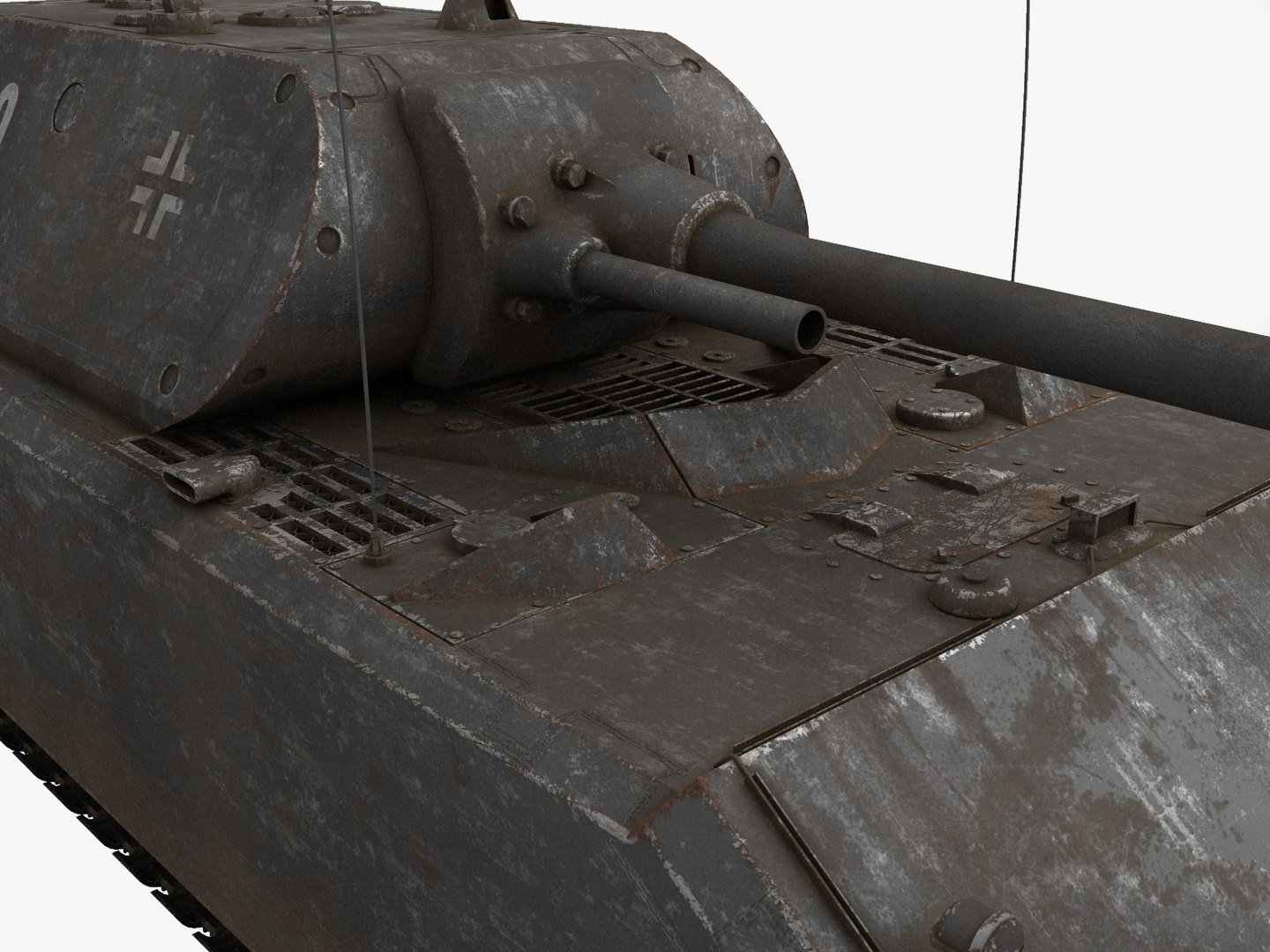 3d Maus German Tank Model