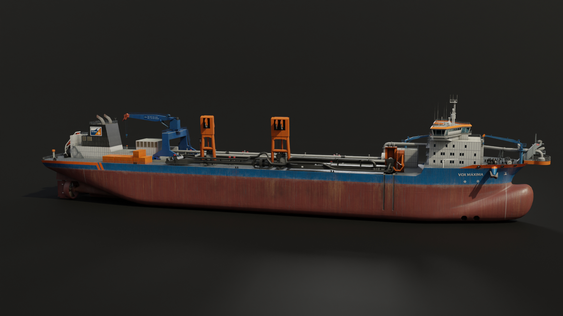 3D model Vox Maxima Dredger - TurboSquid 2180829