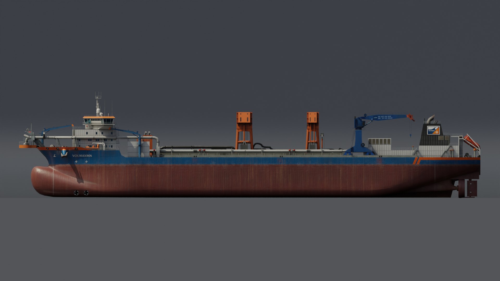 3D model Vox Maxima Dredger - TurboSquid 2180829