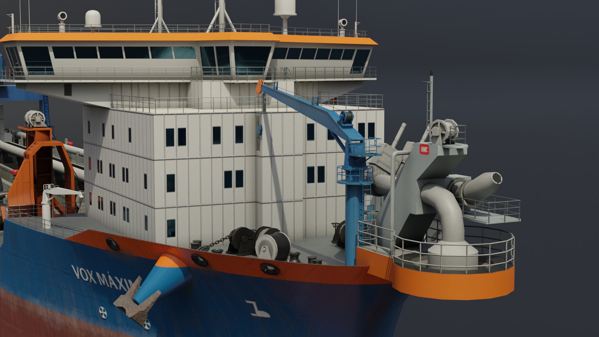 3D model Vox Maxima Dredger - TurboSquid 2180829
