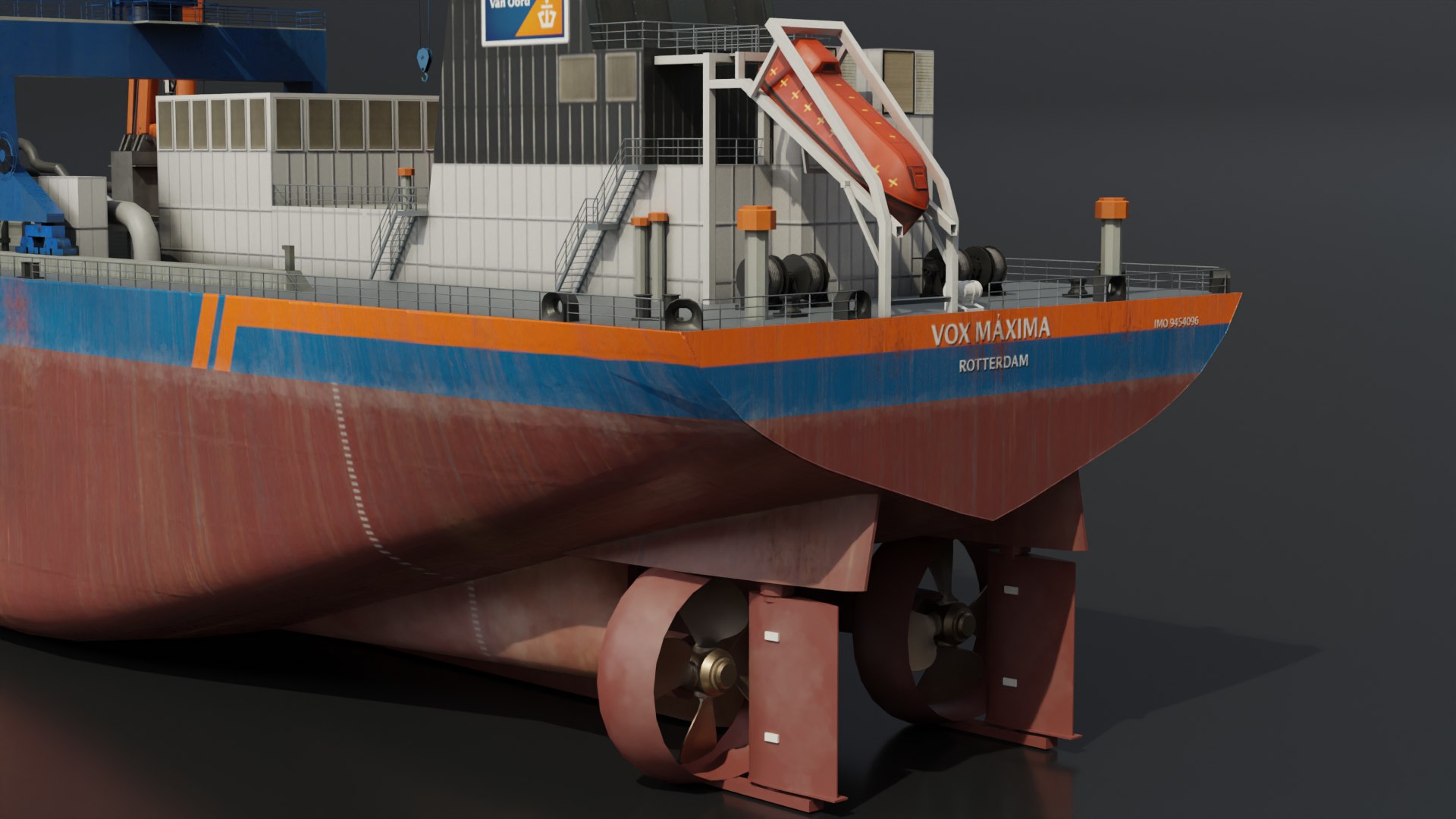 3D model Vox Maxima Dredger - TurboSquid 2180829