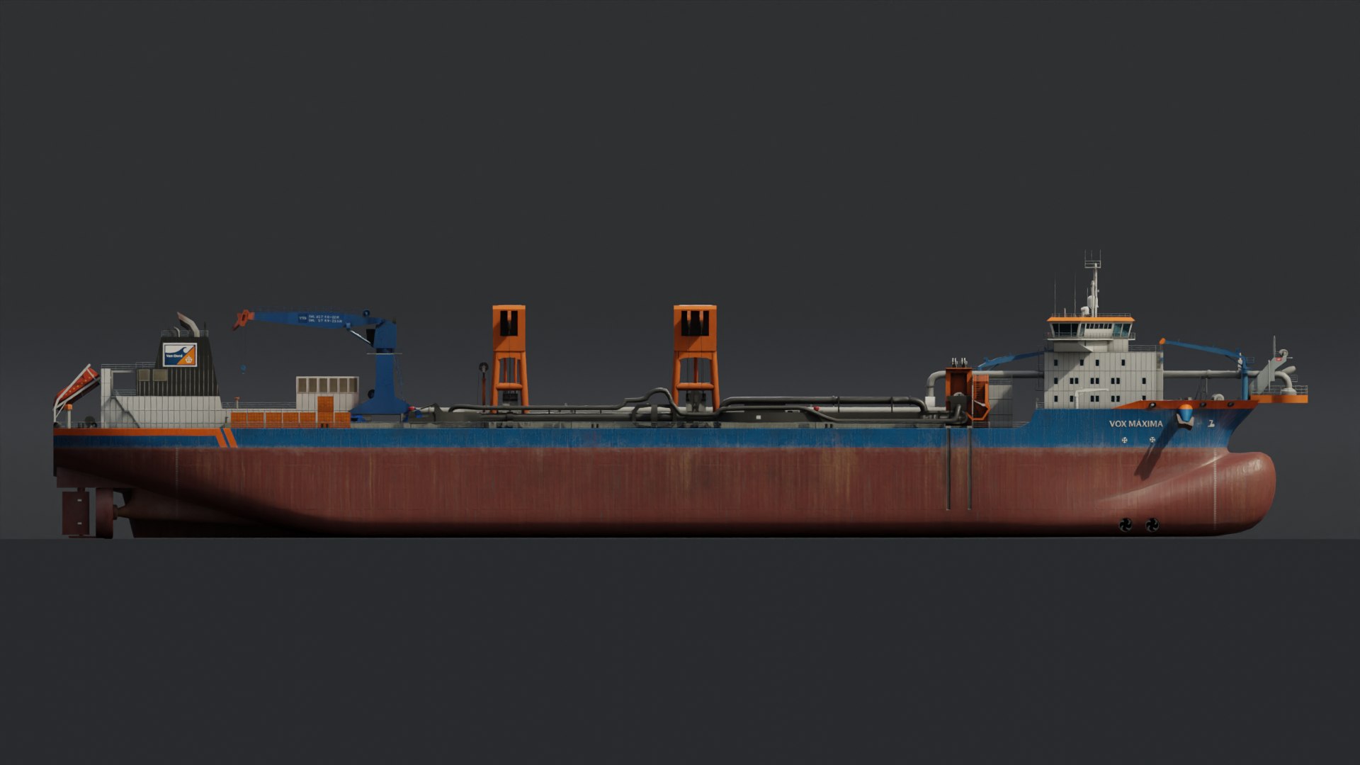 3D model Vox Maxima Dredger - TurboSquid 2180829