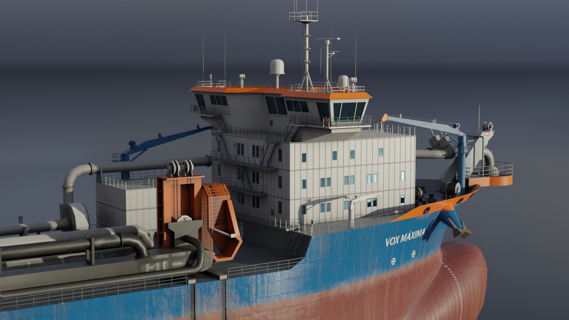 3D model Vox Maxima Dredger - TurboSquid 2180829