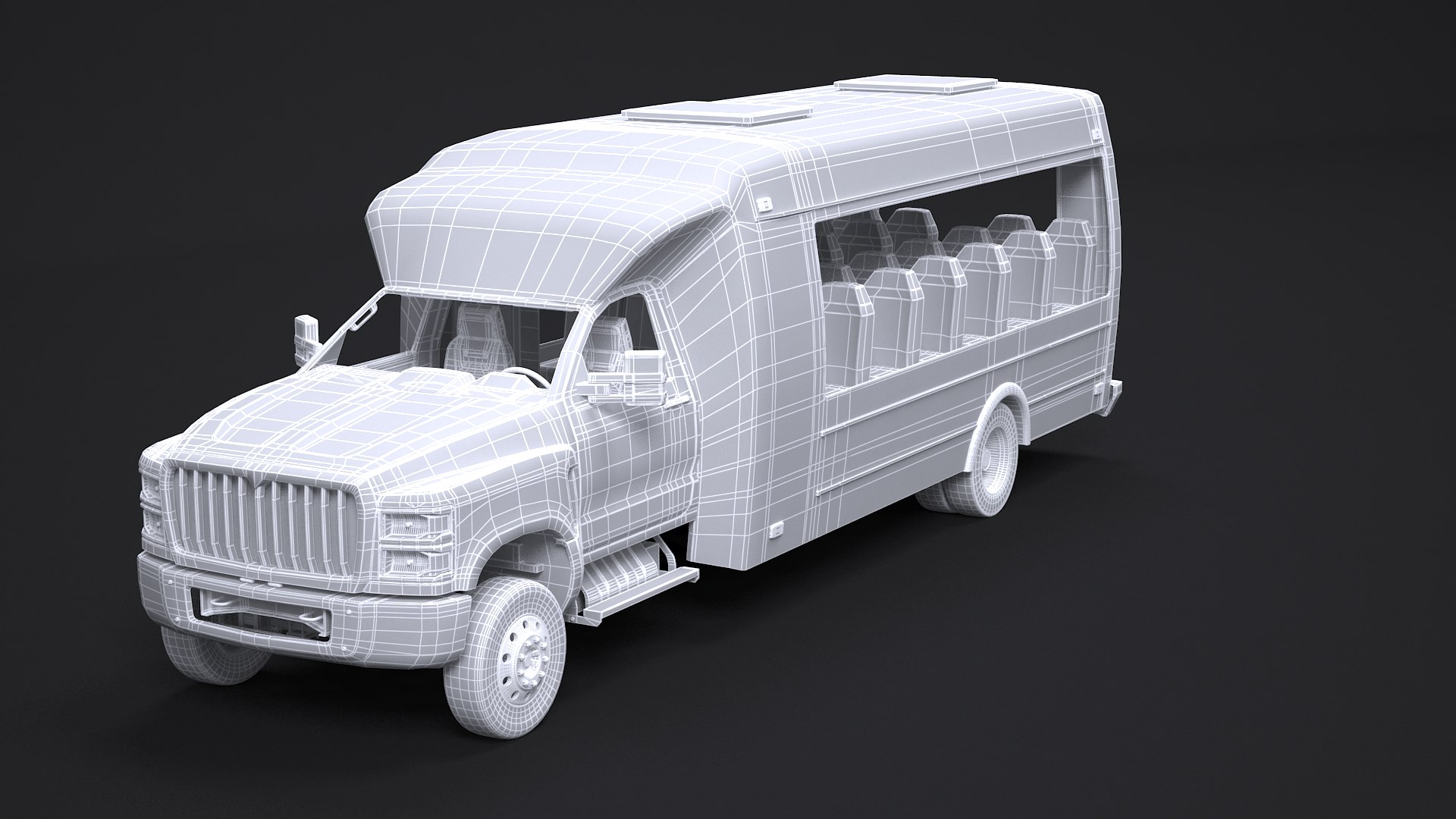 3D model generic shuttle bus - TurboSquid 1540920