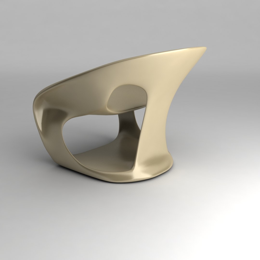 Fiberglas Fiberglass Flower Chair 3d Model
