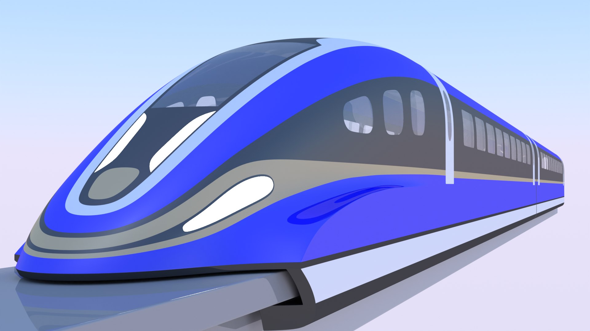 3D model High-speed train exterior - TurboSquid 2081847