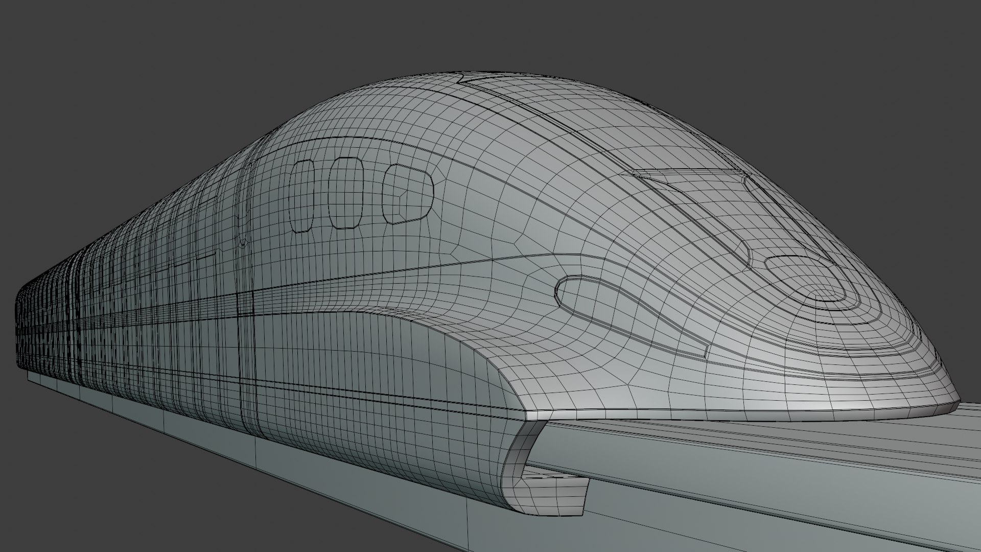 3D model High-speed train exterior - TurboSquid 2081847