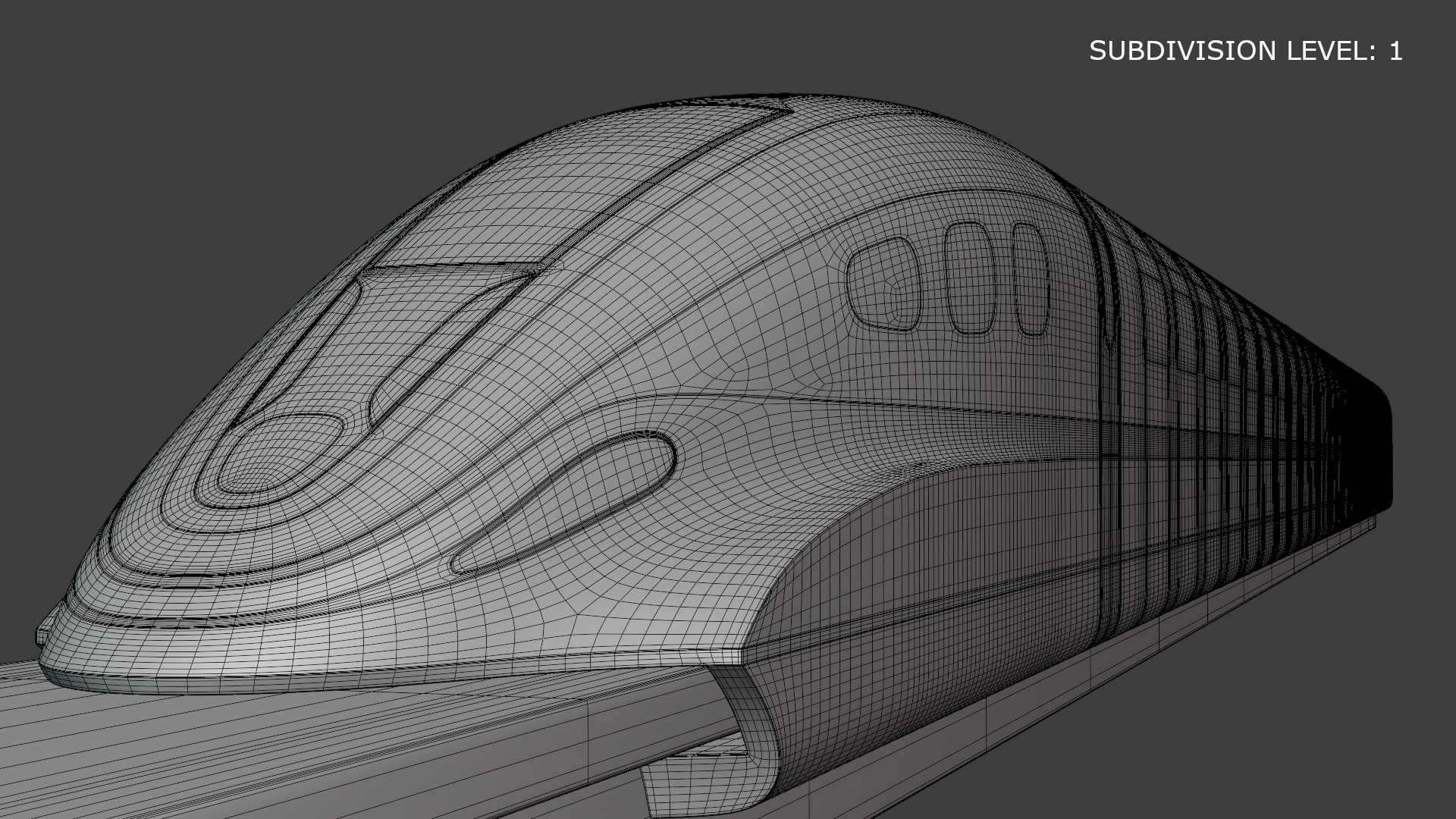 3D model High-speed train exterior - TurboSquid 2081847