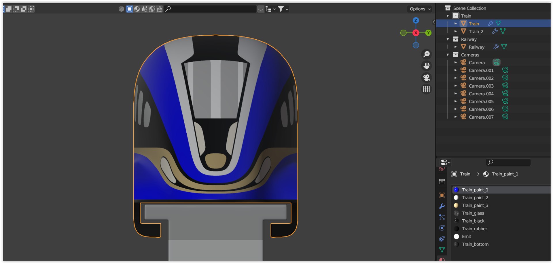 3D model High-speed train exterior - TurboSquid 2081847