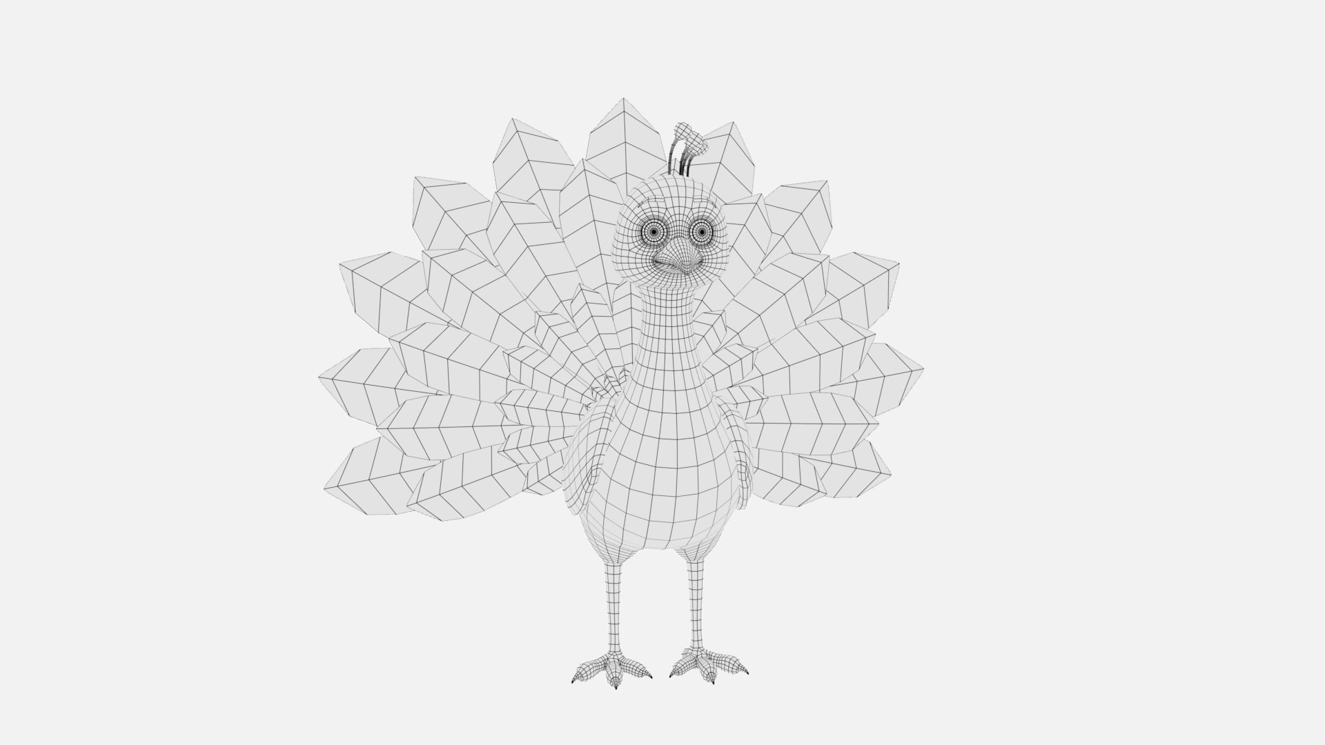 Cartoon Peacock 3D - TurboSquid 2069987