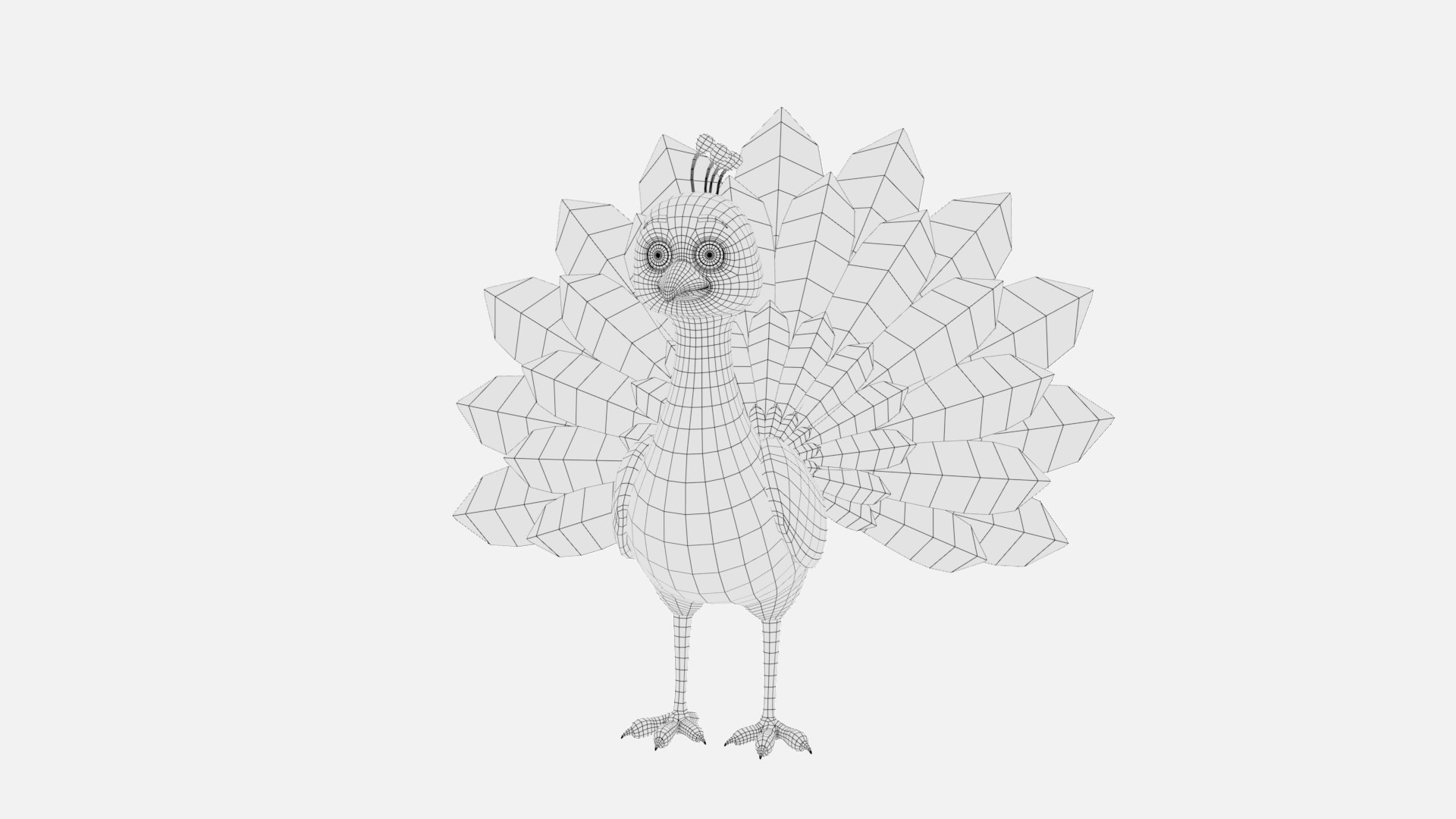 Cartoon Peacock 3D - TurboSquid 2069987