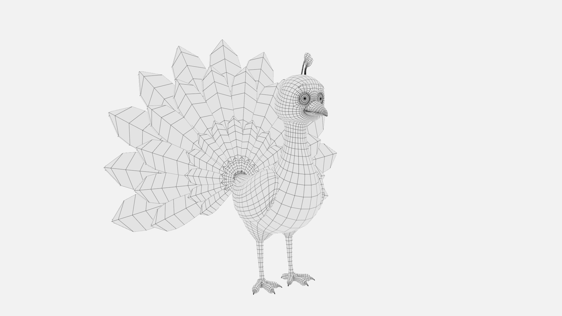 Cartoon Peacock 3D - TurboSquid 2069987