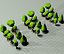 3d Model Trees Different Mesh