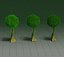 3d Model Trees Different Mesh