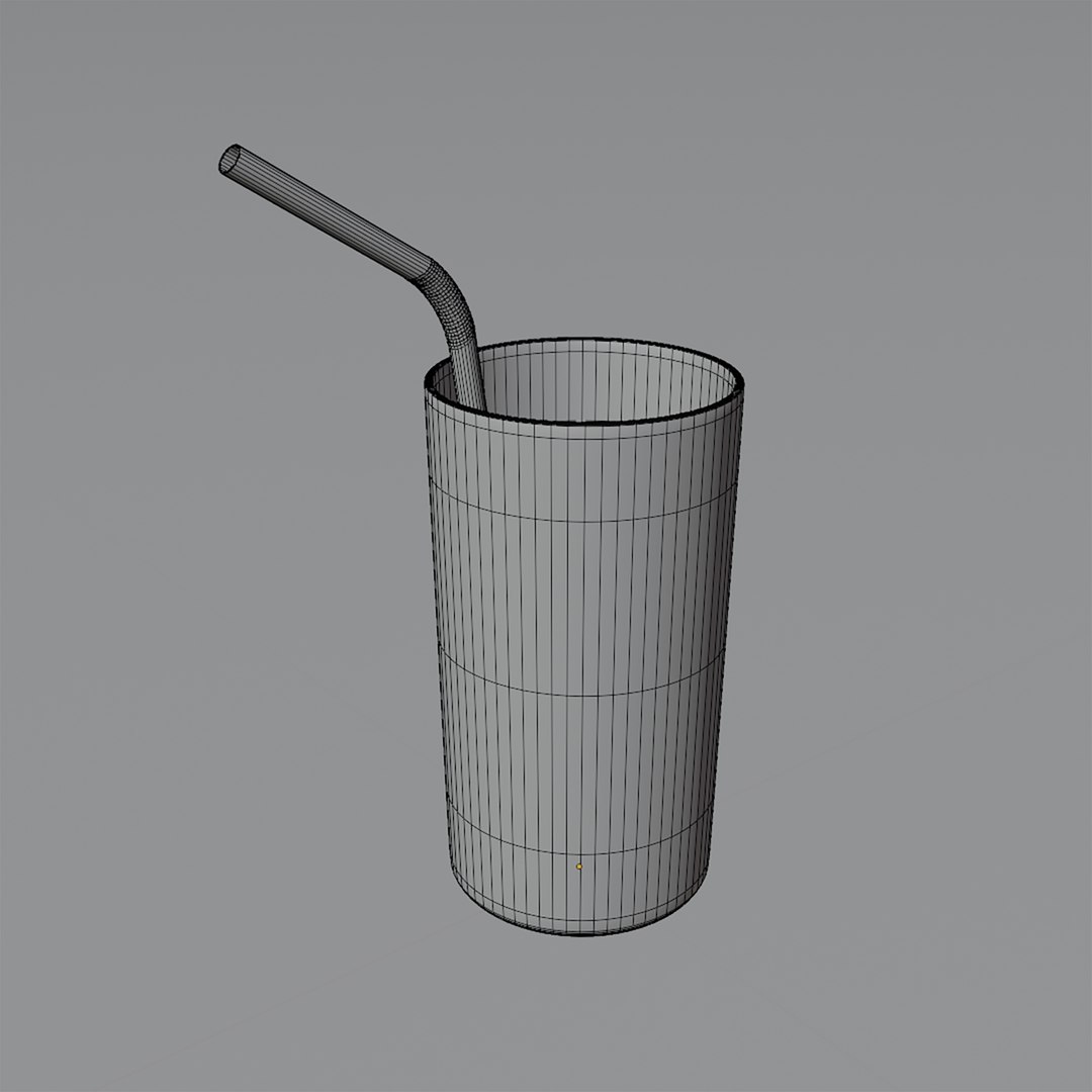 Glass With Straw 3D Model - TurboSquid 2204824